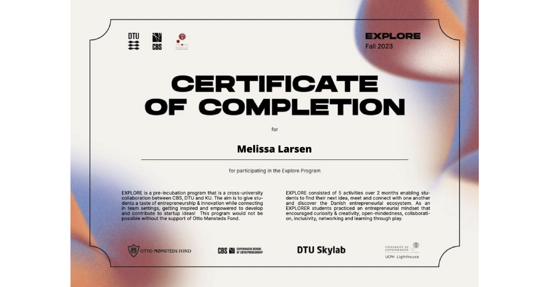 Explore Fall 23 - Diplomasafe