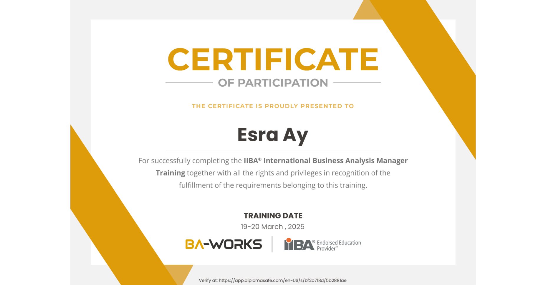 IIBA® International Business Analysis Manager Training - Diplomasafe