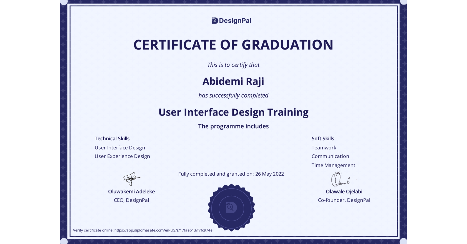 User Interface Design Training - Diplomasafe
