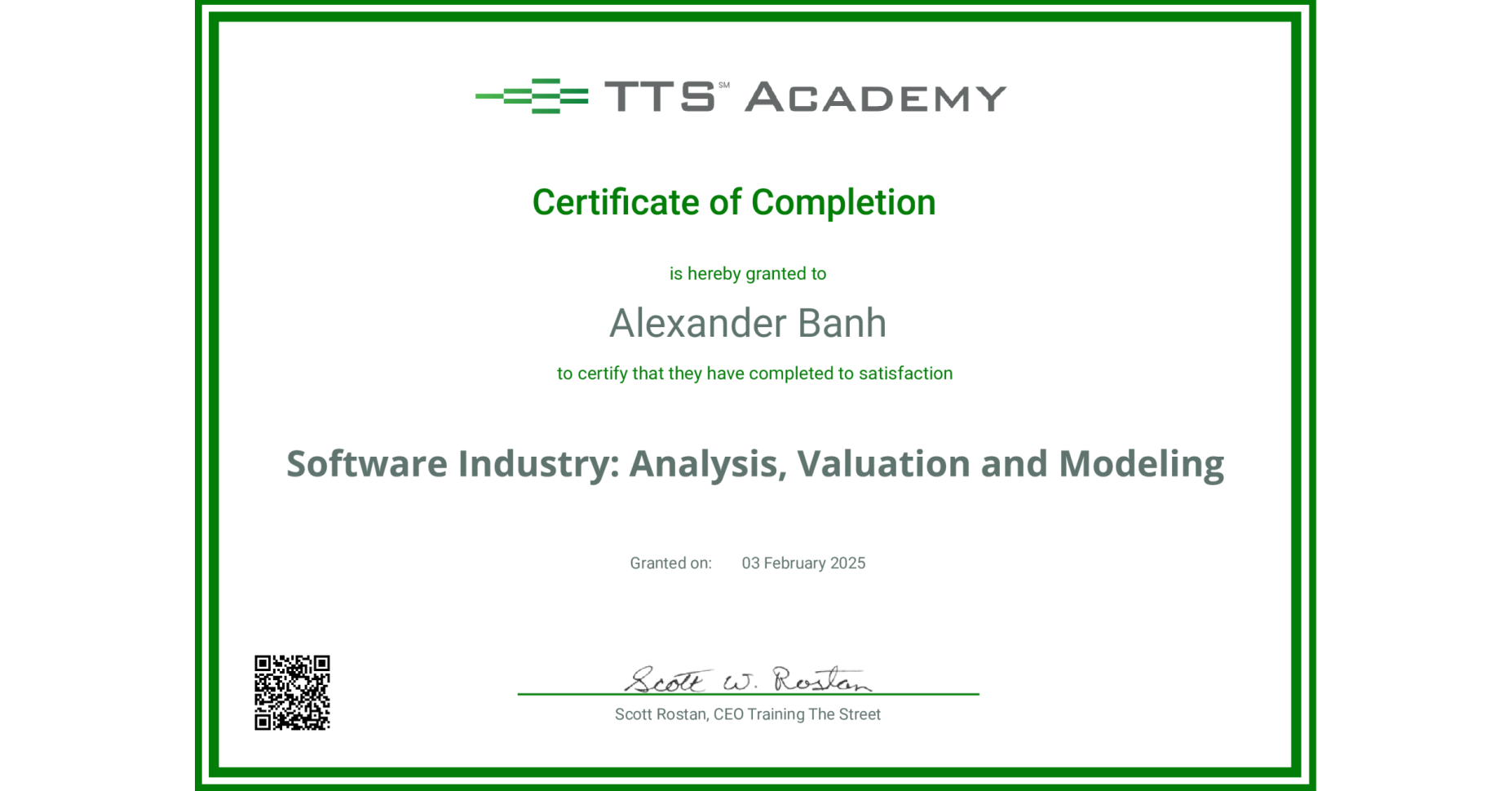 Software Industry: Analysis, Valuation and Modeling - Diplomasafe
