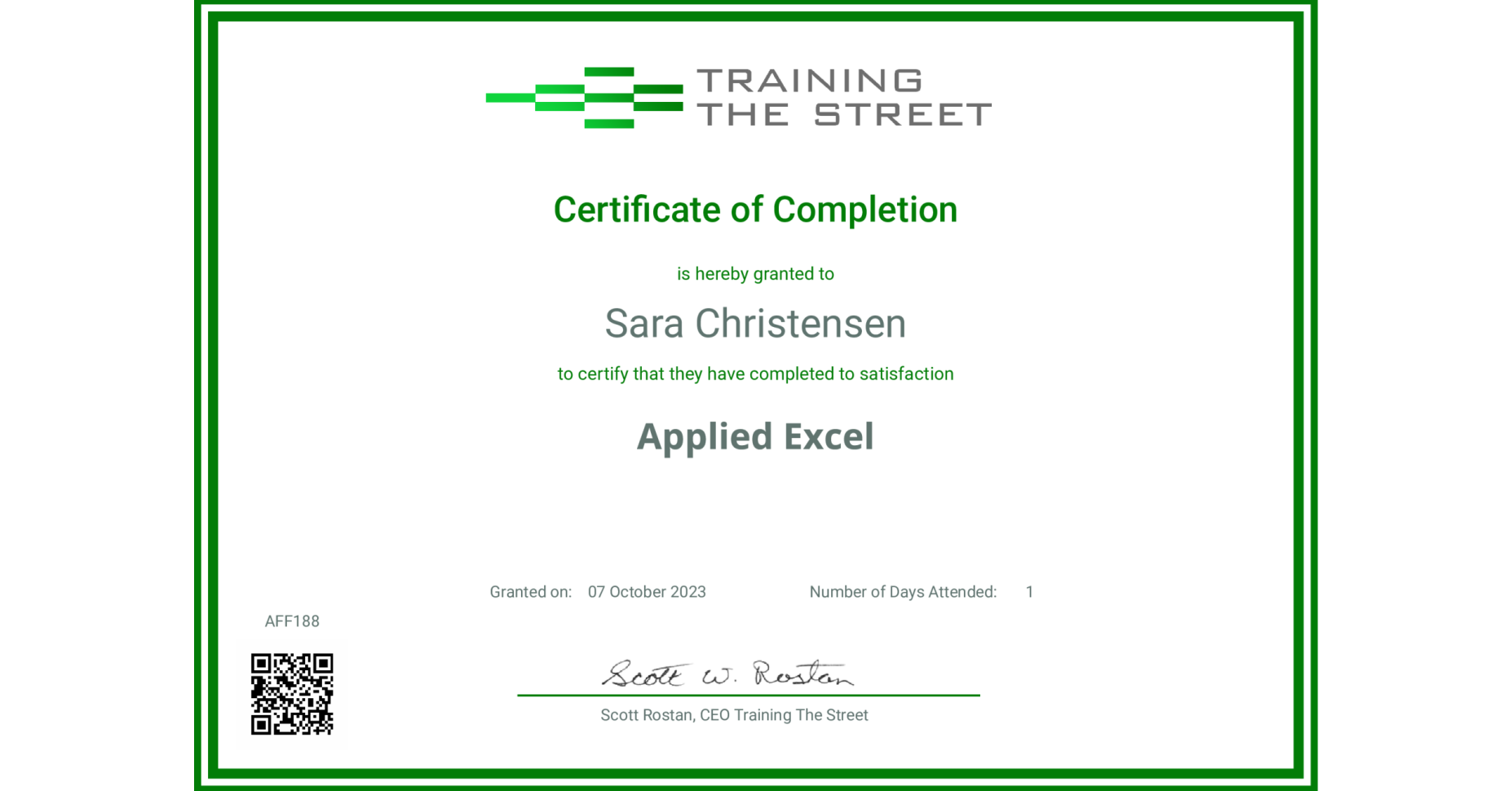 Applied Excel - Diplomasafe