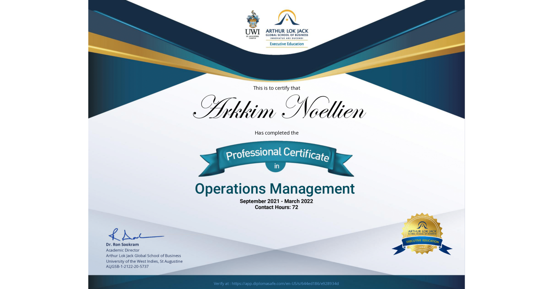 Operations Management - Diplomasafe