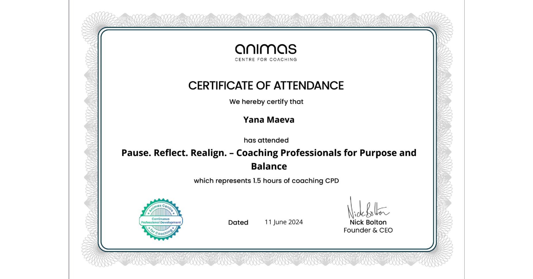 Pause. Reflect. Realign. – Coaching Professionals for Purpose and ...