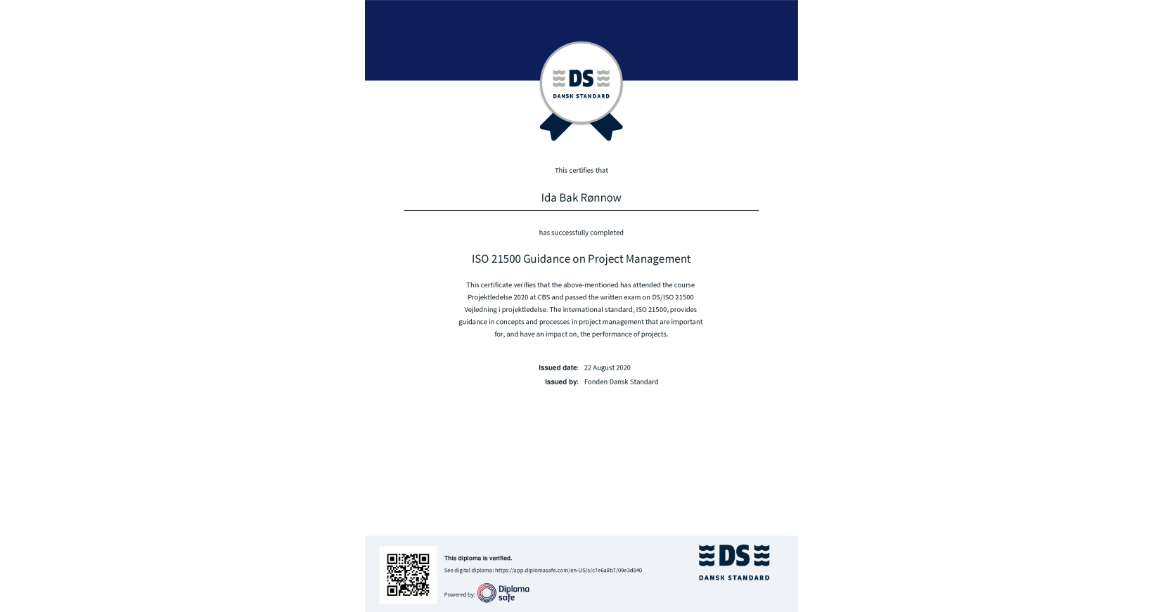 ISO 21500 Guidance on Project Management - Diplomasafe