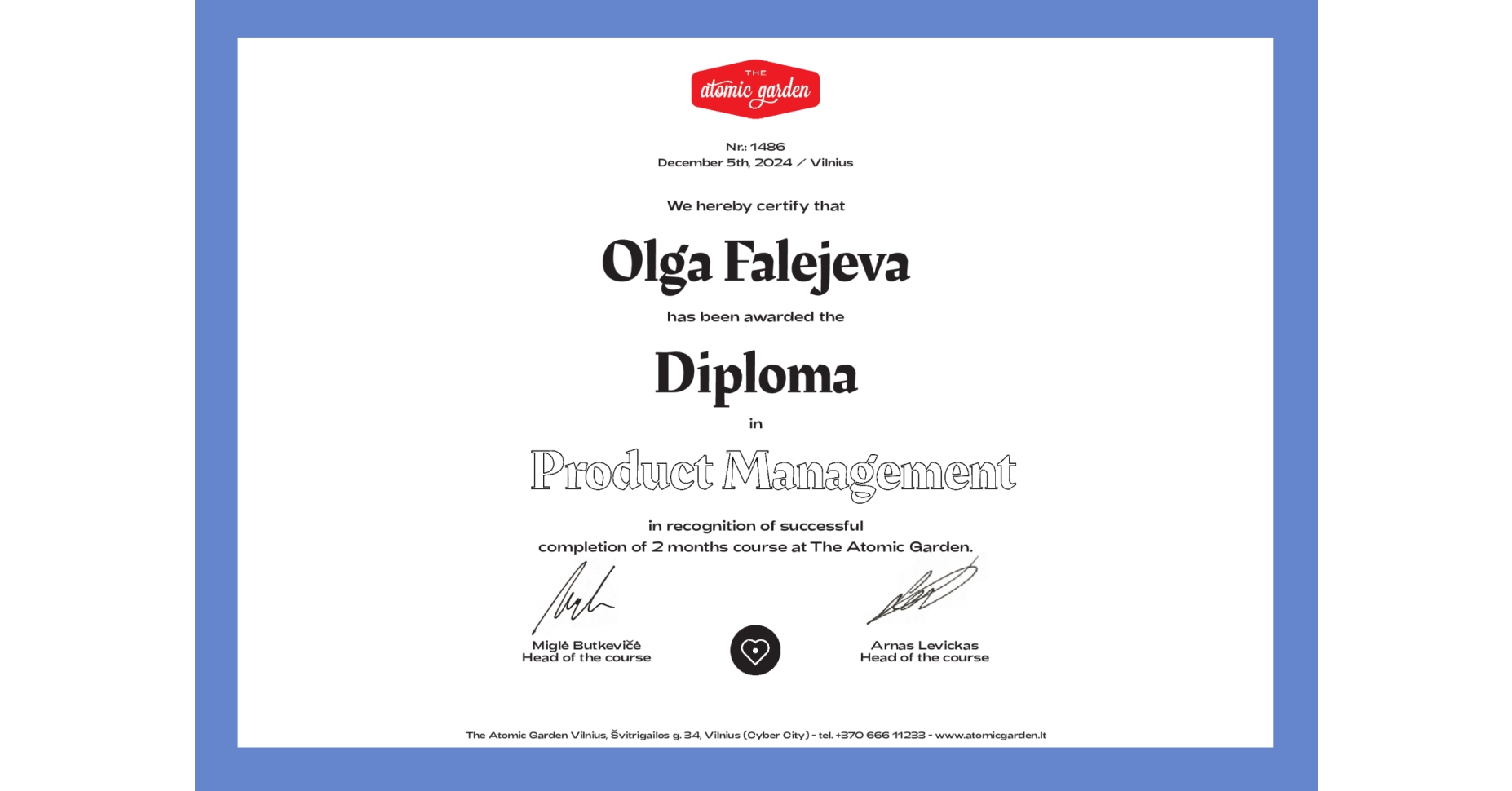 Product Management - Diplomasafe