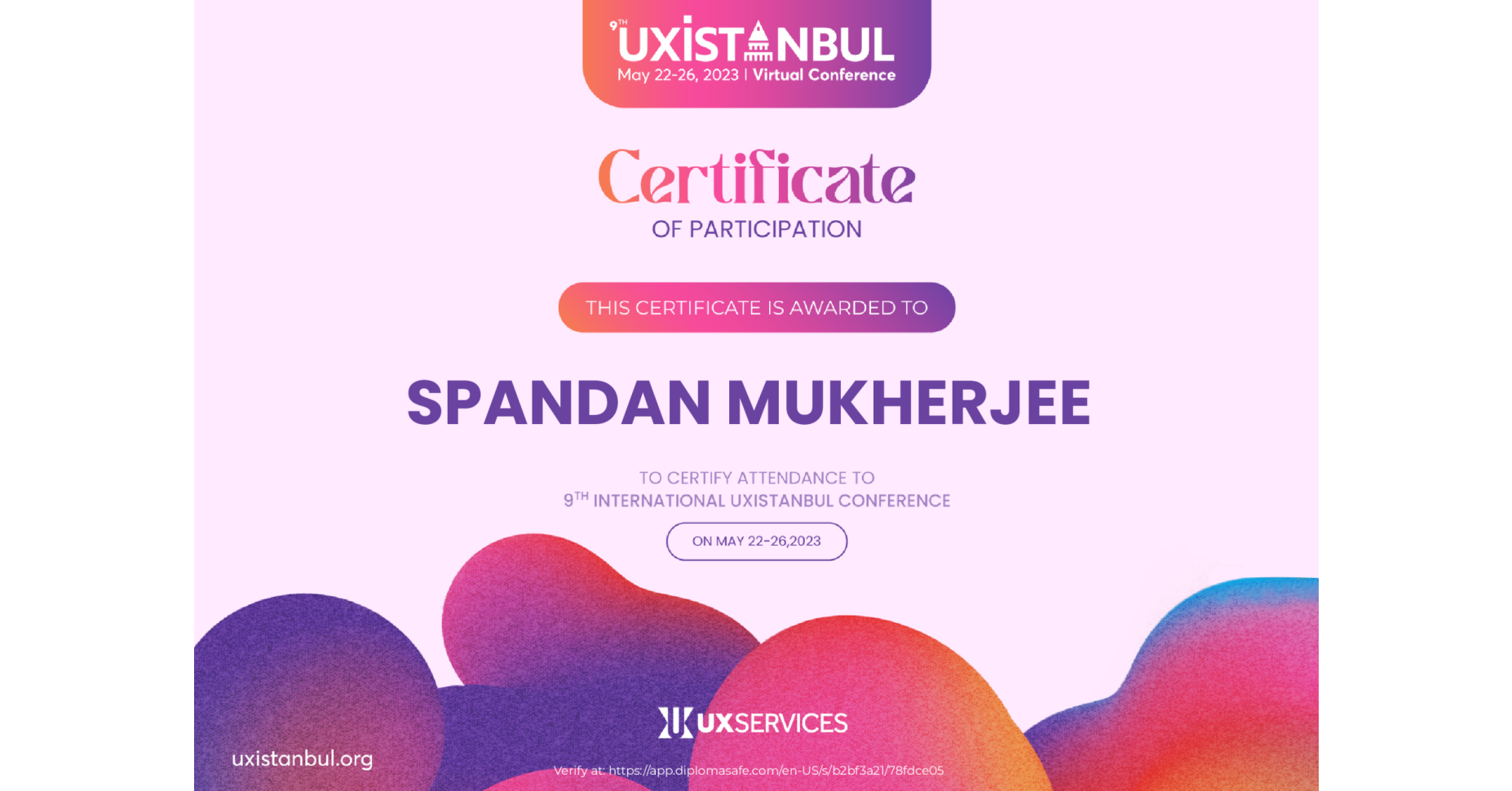 UXistanbul Conference 2023 - Diplomasafe