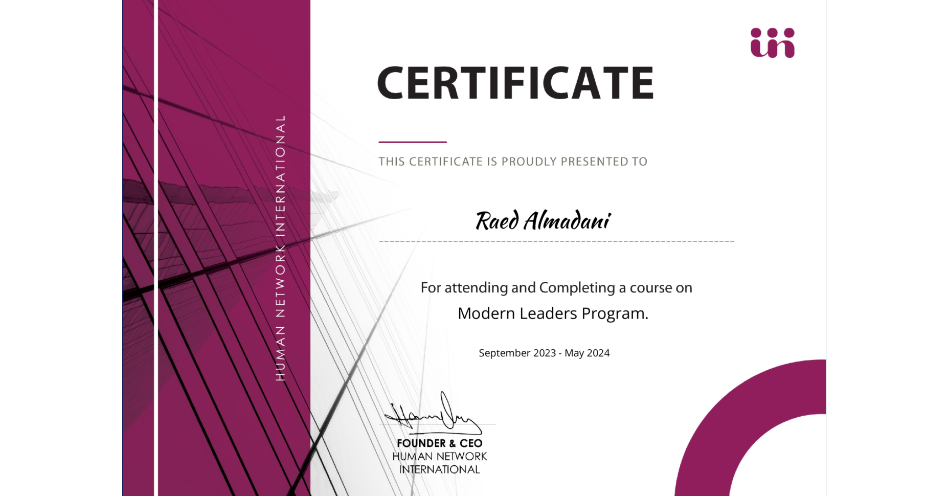 Modern Leaders Program. - Diplomasafe