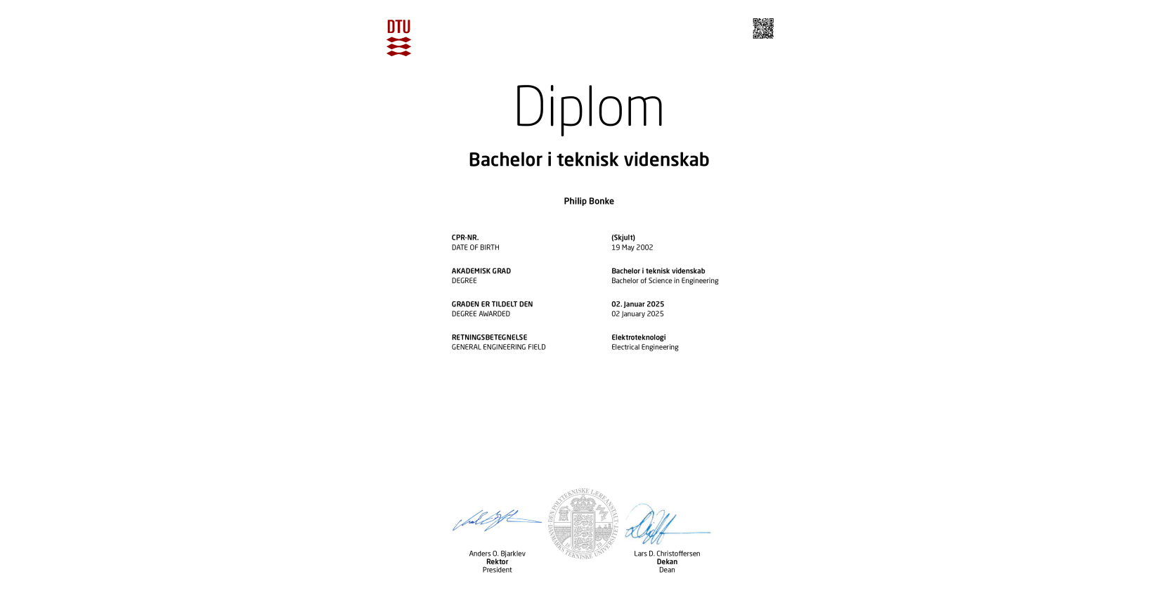 Bachelor of Science in Engineering - Diplomasafe