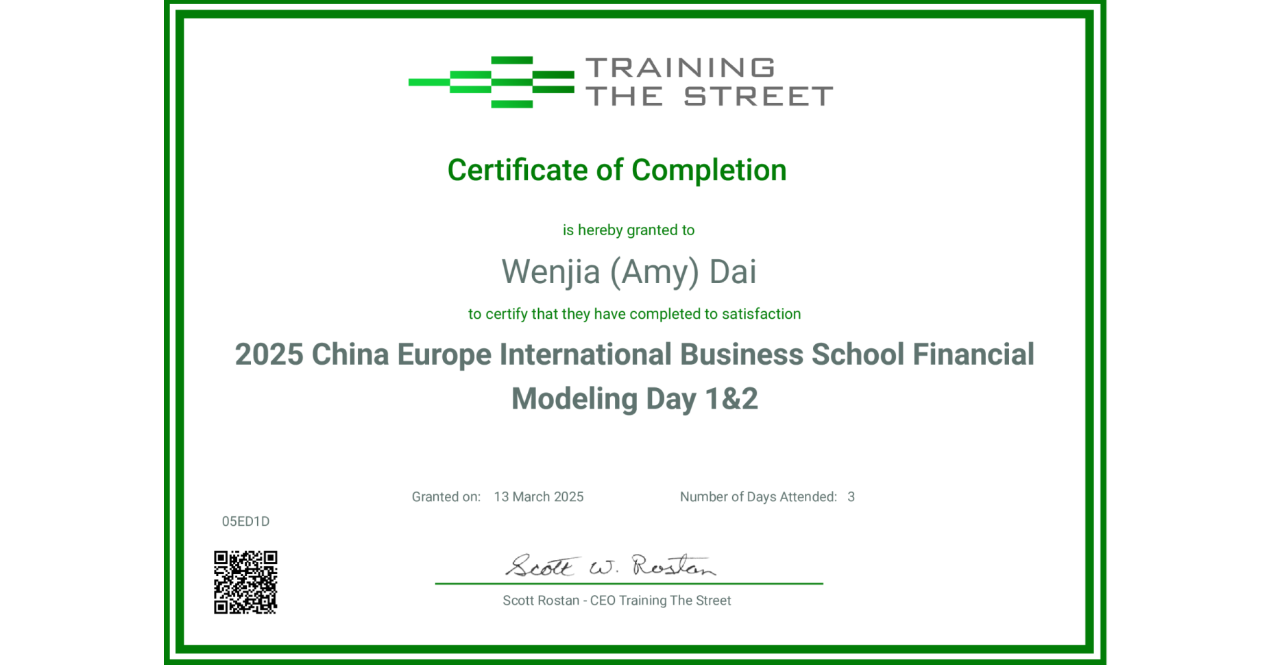 Training The Street - Diplomasafe