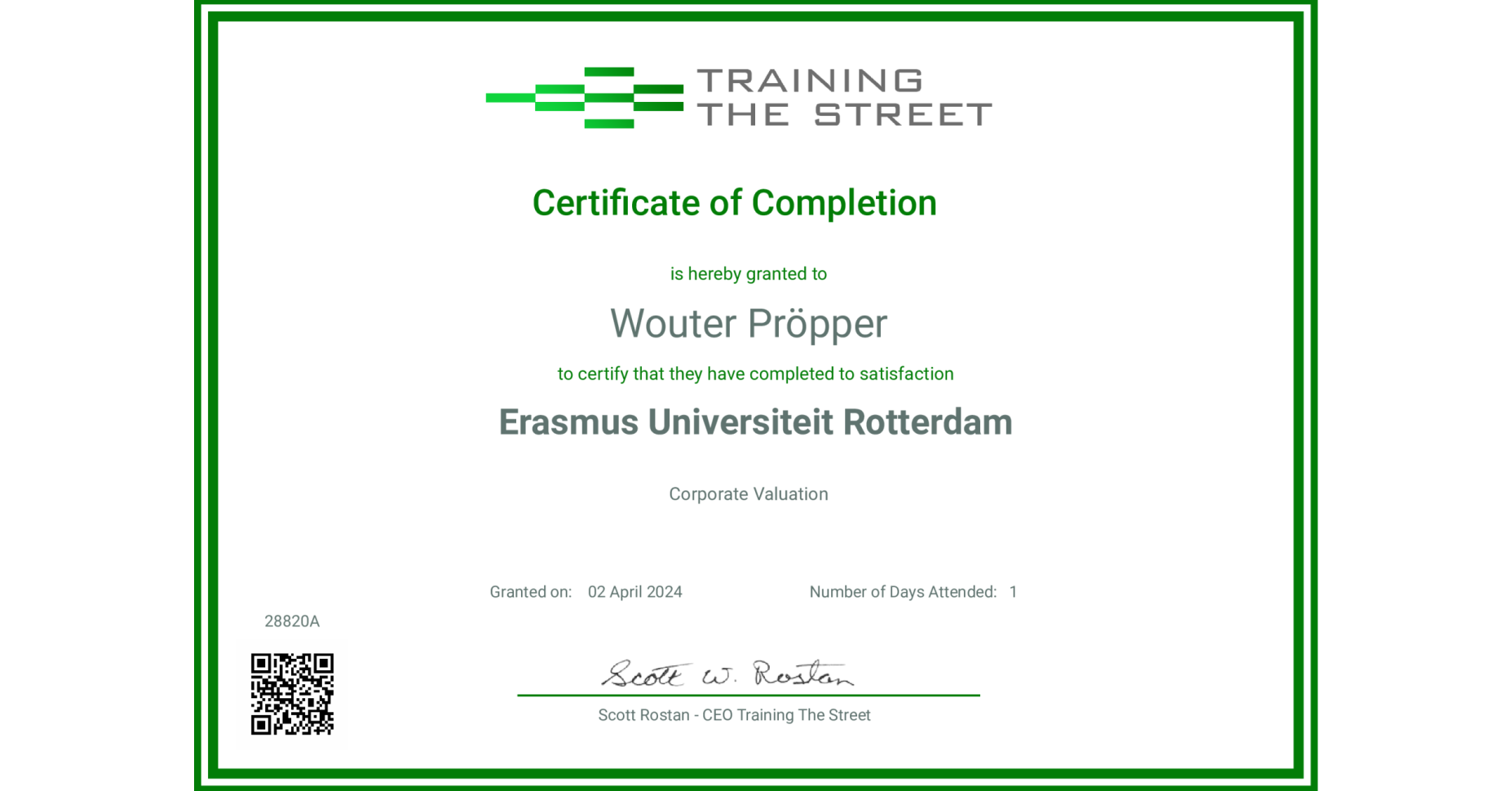 Training The Street - Diplomasafe