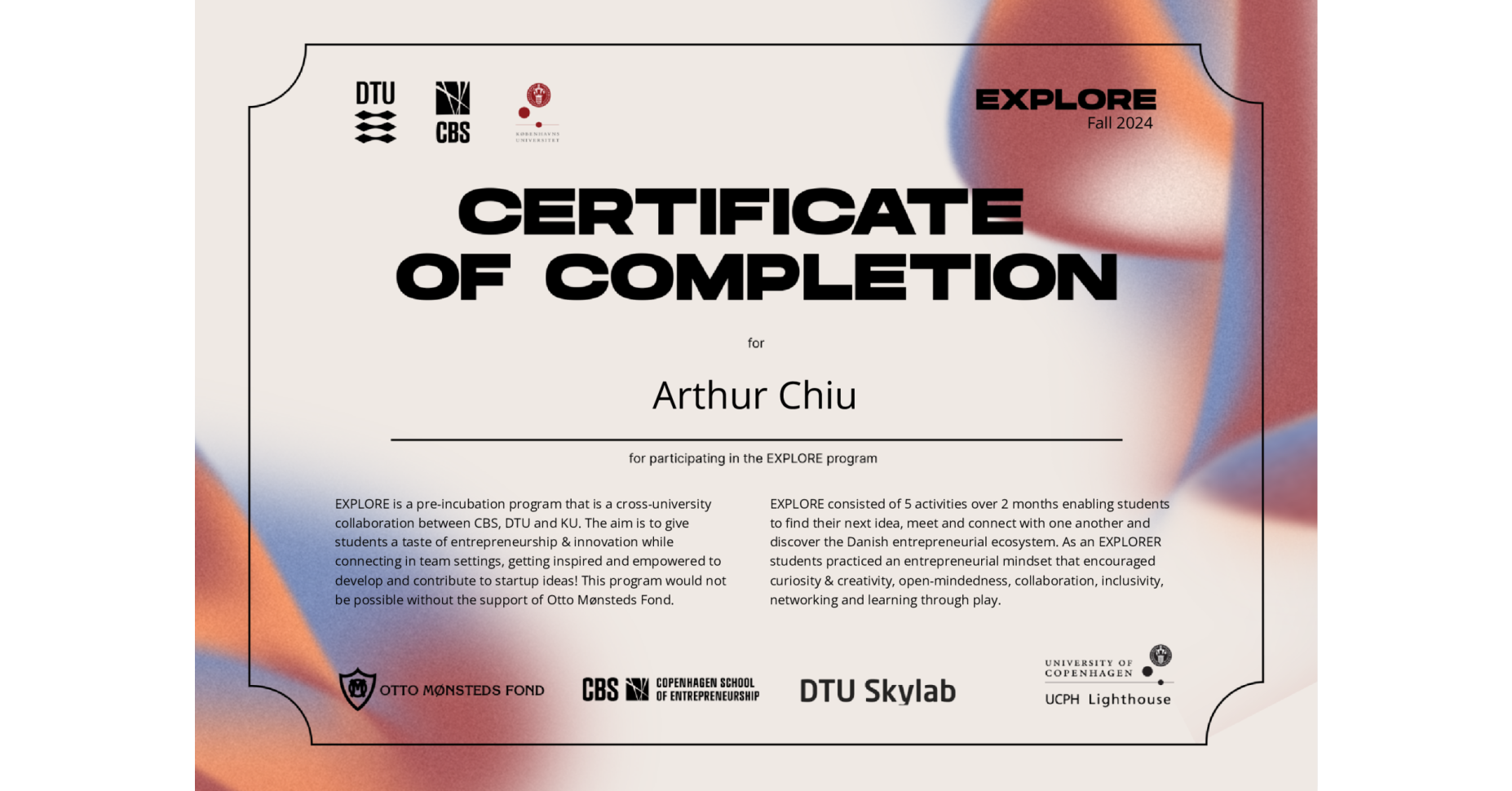 Explore Fall 24 - Diplomasafe