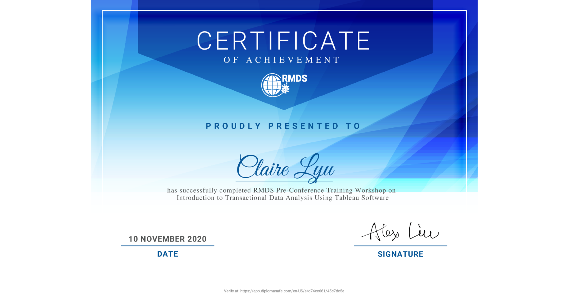 Introduction to Transactional Data Analysis Using Tableau Software - Diplomasafe